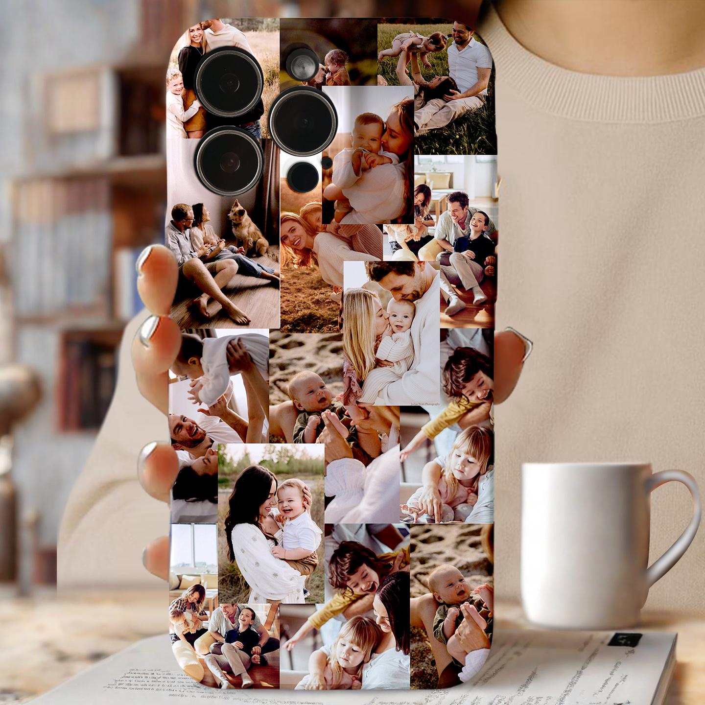 Personalized Photo Collage Phone Case – Custom Picture iPhone 17 16 15 ...