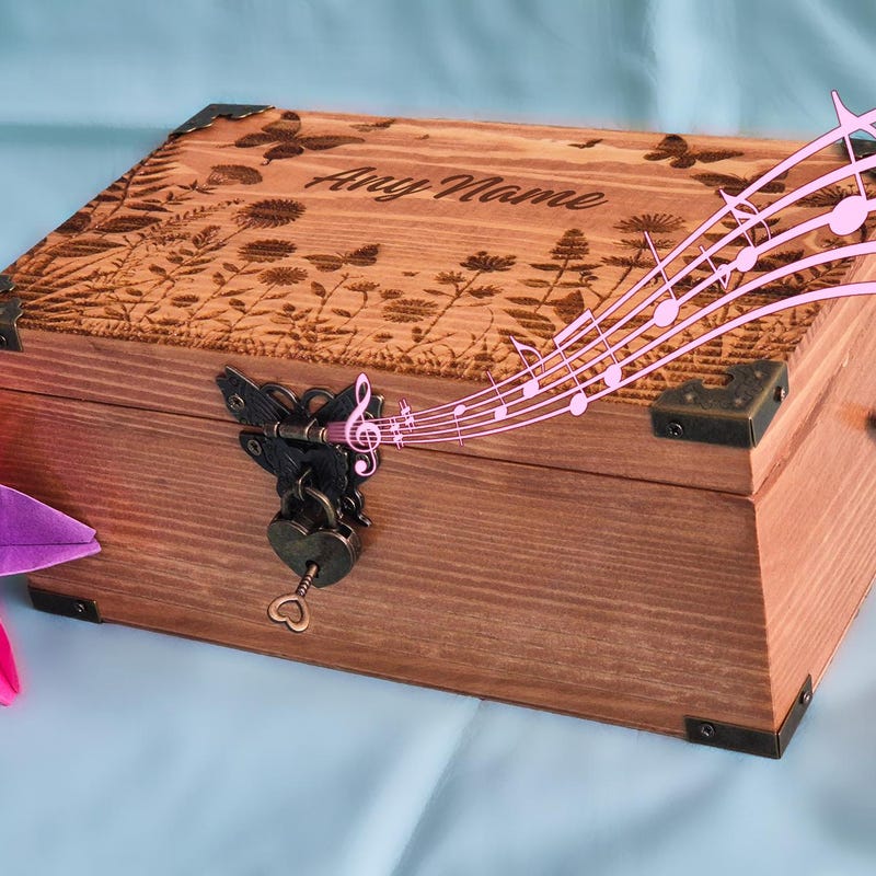Jewelry Lockable Music Box - Etsy UK