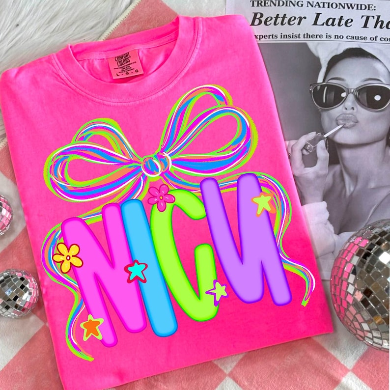 Neon Nurse Png, RN Png, CNA Png, NICU Png, Nurse Coquette Bow Png ...