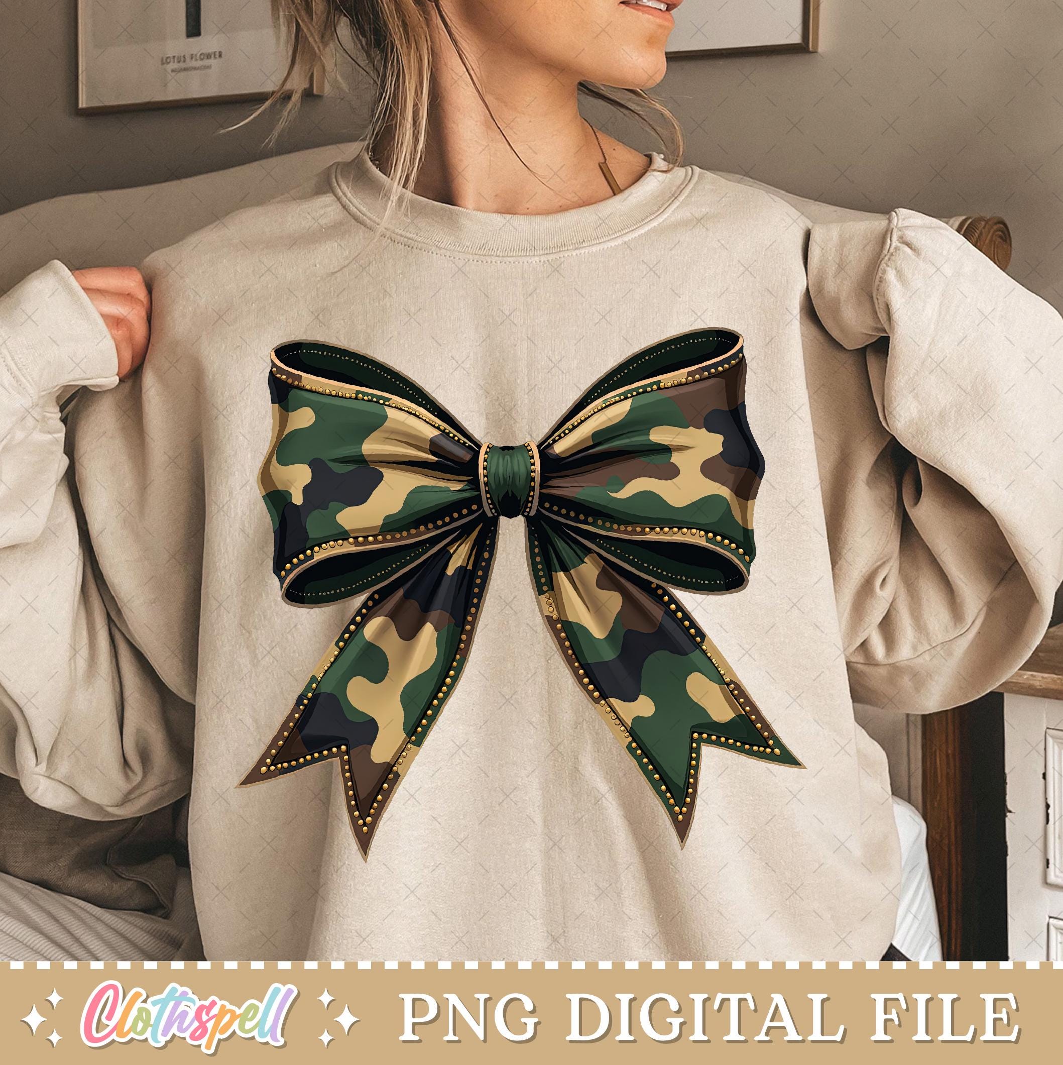 Camo Bow Png, Camouflage Bow Png, Coquette Bow Hunting Camouflage Png ...