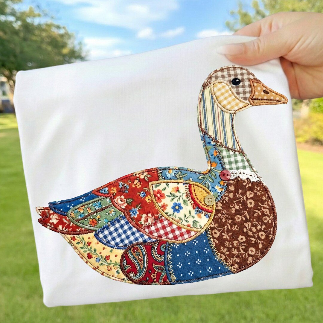 Patchwork Duck Png, Patchwork Goose Png, Goose Png, Duck Png, Quilted ...