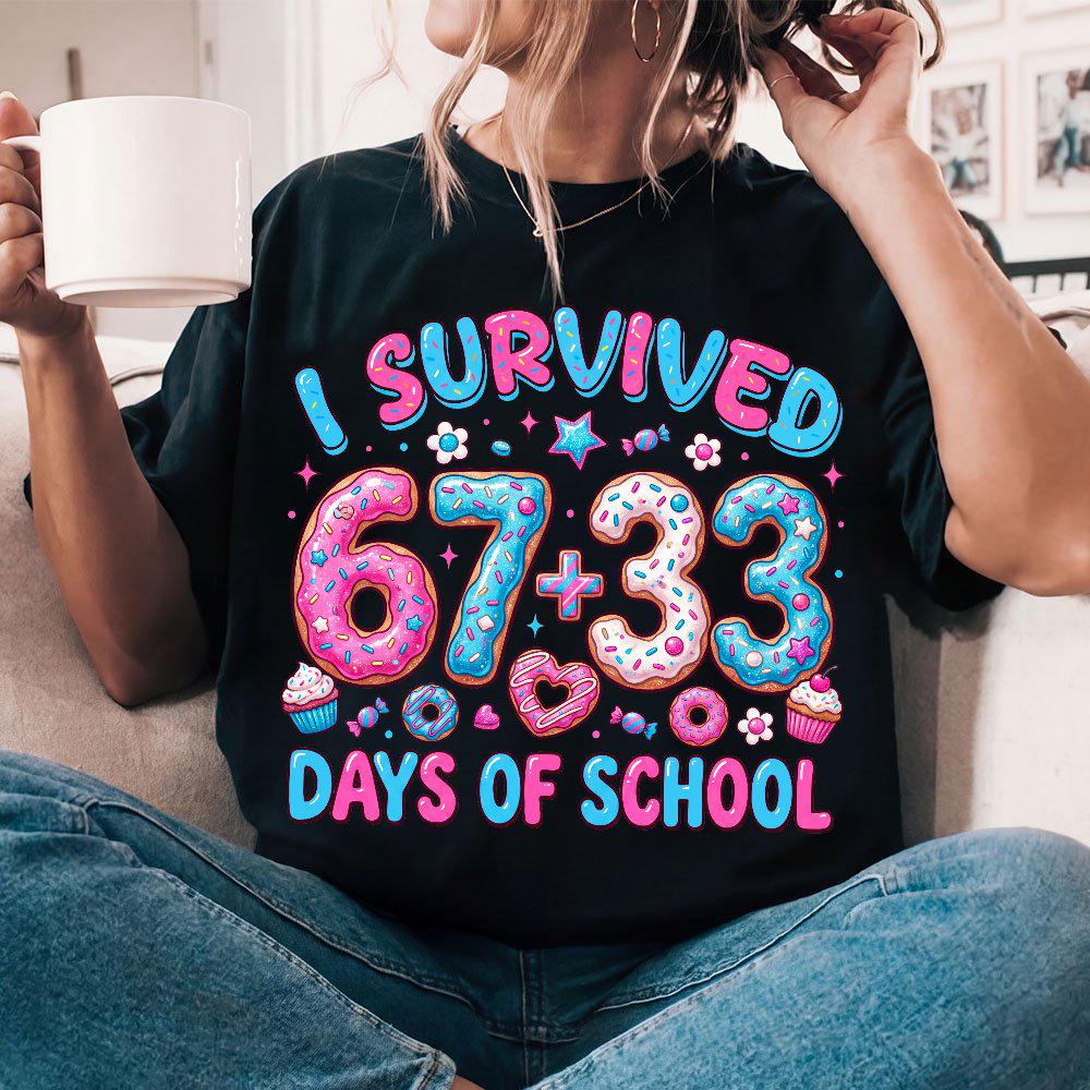 I Survived 100 Days of School, I Survived 67 33 Days of School Png ...