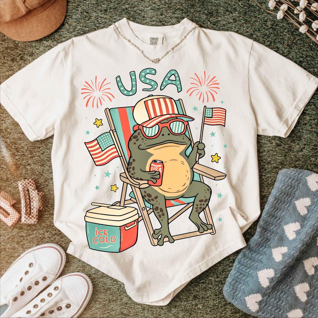 4th of July Png, USA Frog Png, USA Freedom Png, 4th of July Frog Png ...