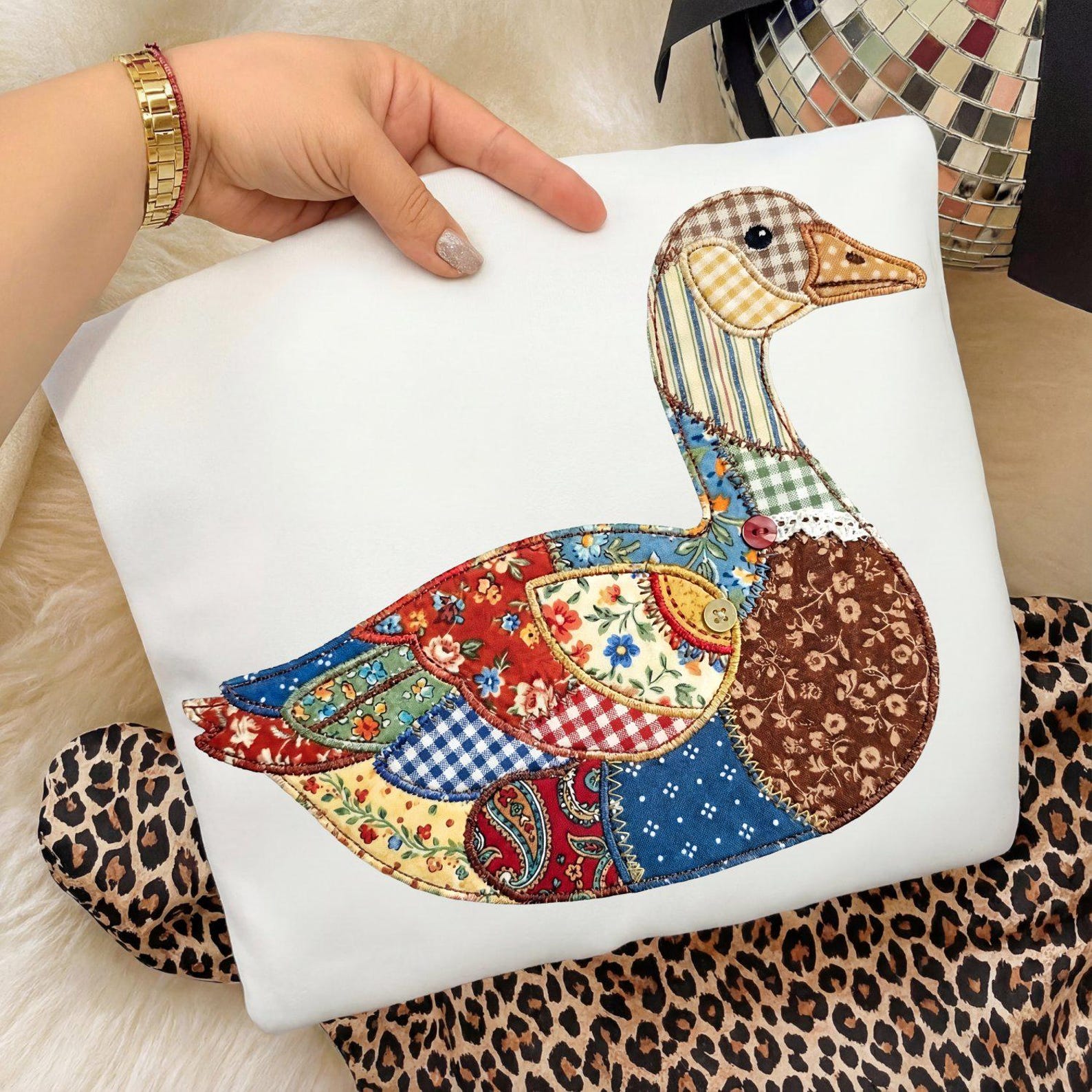 Patchwork Duck Png, Patchwork Goose Png, Goose Png, Duck Png, Quilted ...