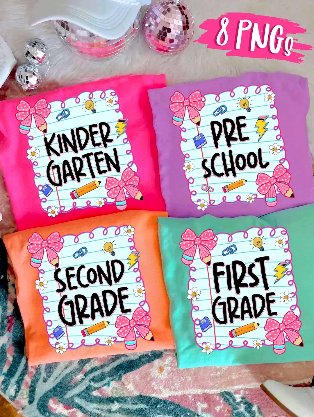 First Day of School Bundle Png, Back to School Bundle Png, School Png ...