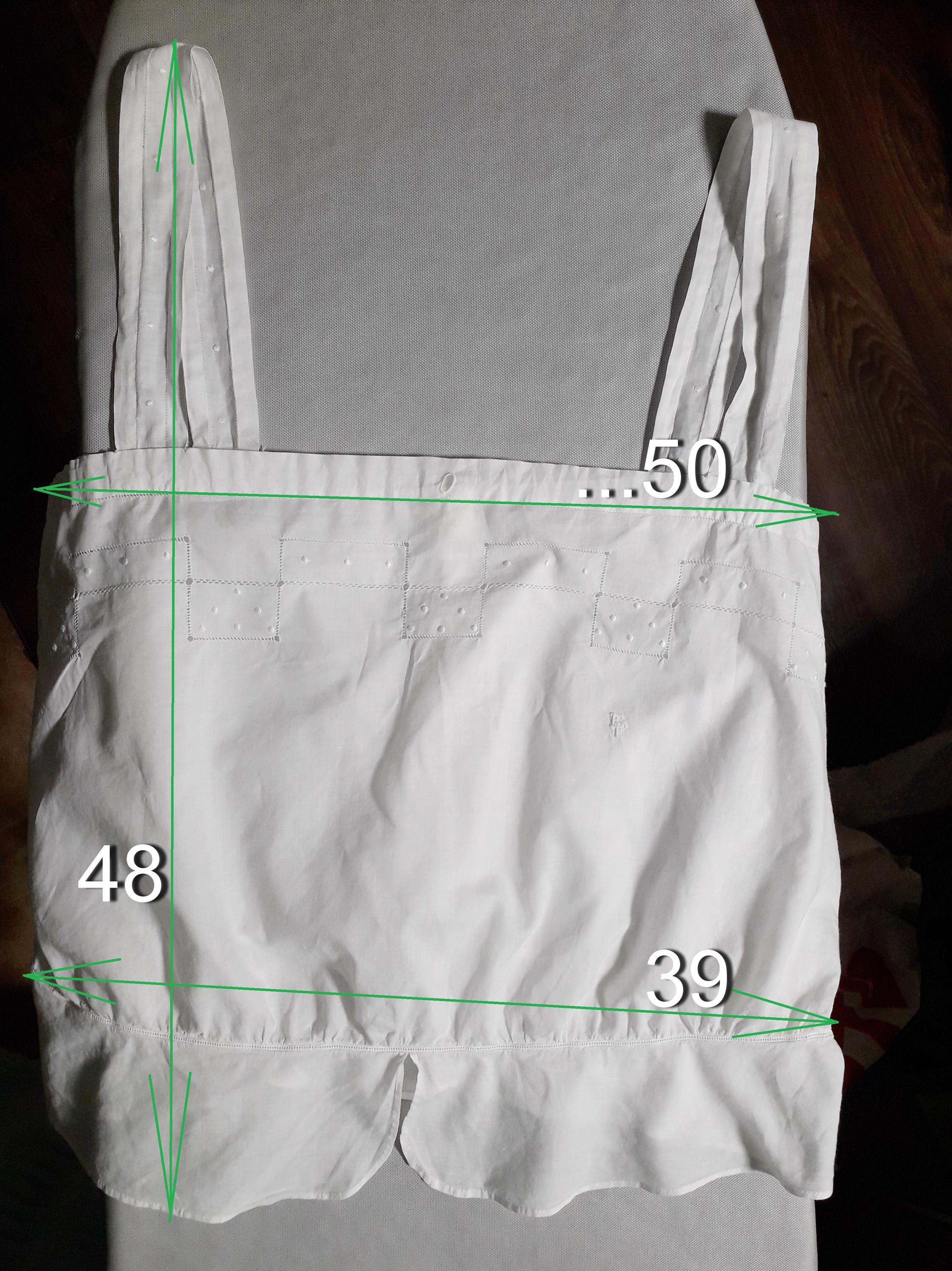 Antique French Victorian Edwardian Top Camisole Corset Cotton Hand Sewn ...