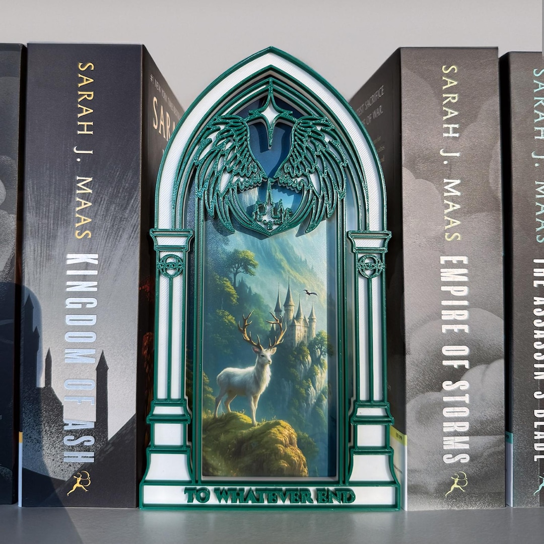 Terrasen Stag Book Nook Insert – Fantasy Bookshelf Decor Inspired by ...