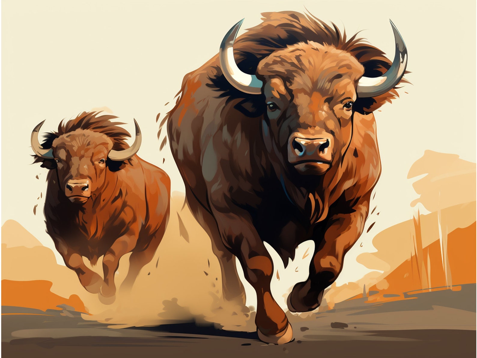 Majestic Bison PNG Images: Nature Collection - Etsy