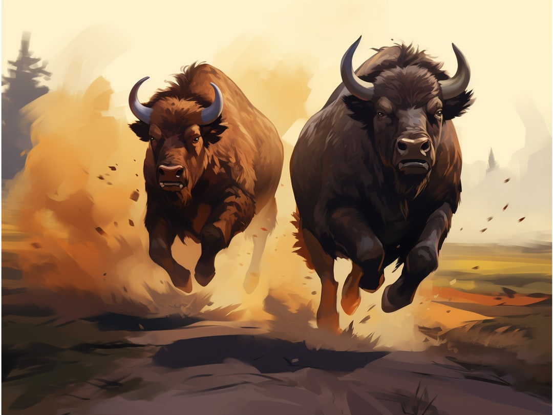 Majestic Bison PNG Images: Nature Collection - Etsy