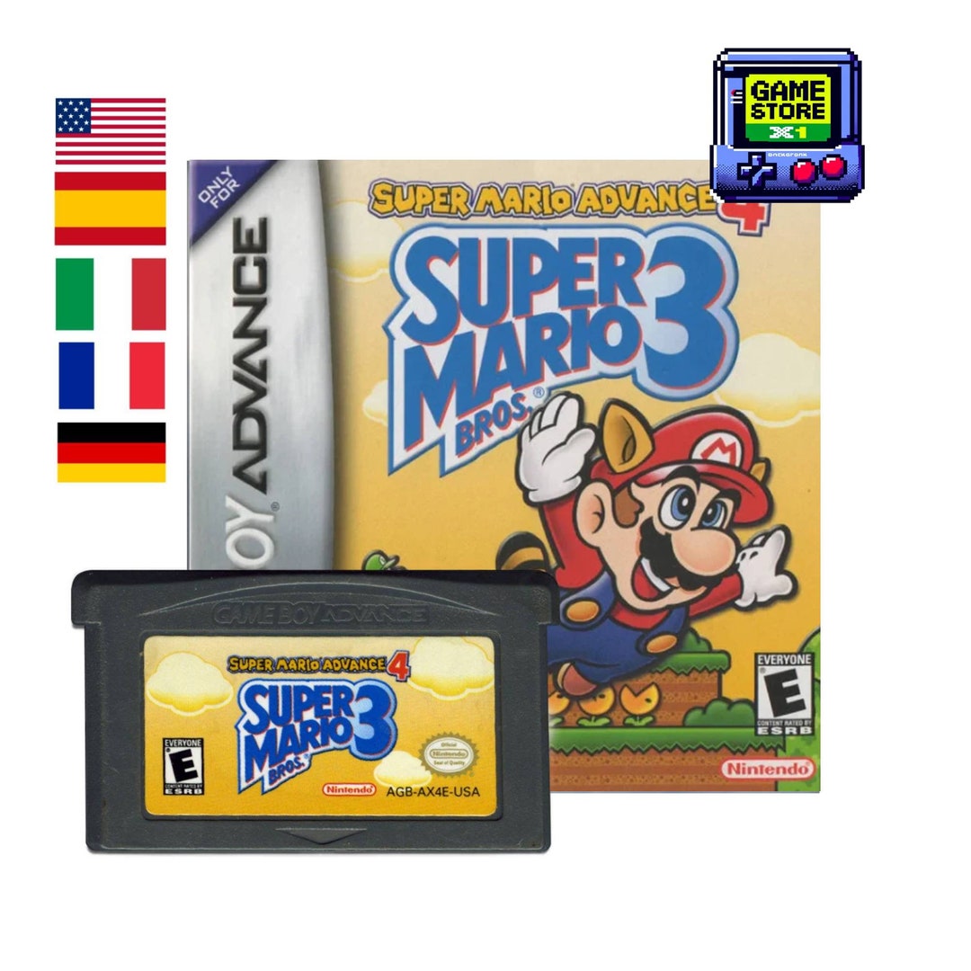Super Mario Bros 3 Super Mario Advance 4 Gameboy Original Classic Game ...