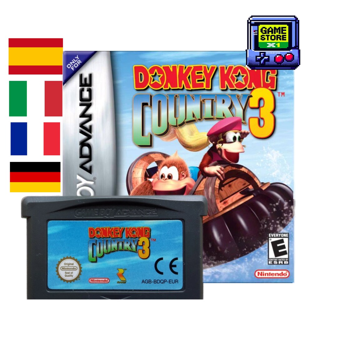 Donkey Kong Country 3 Game Gameboy Original Classic Game for Retrofans ...