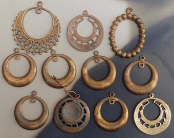 Brass findings | Etsy