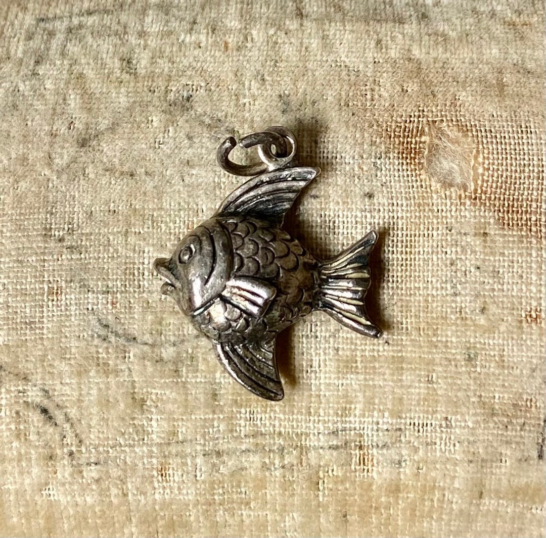 Vintage Fish Charm Sterling Small Sea Life - Etsy