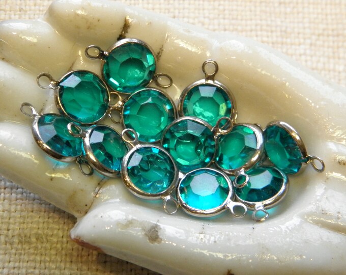 Vintage Swarovski Crystal Connectors Blue Zircon - Etsy