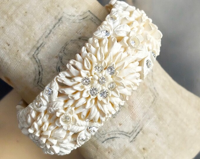 Vintage Clamper Bracelet Wedding Cake Celluloid - Etsy