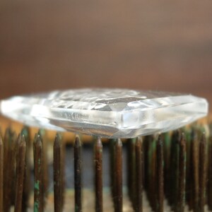 Vintage Glass Pendant West German Bell Flower Intaglio Jewelry Supply ...