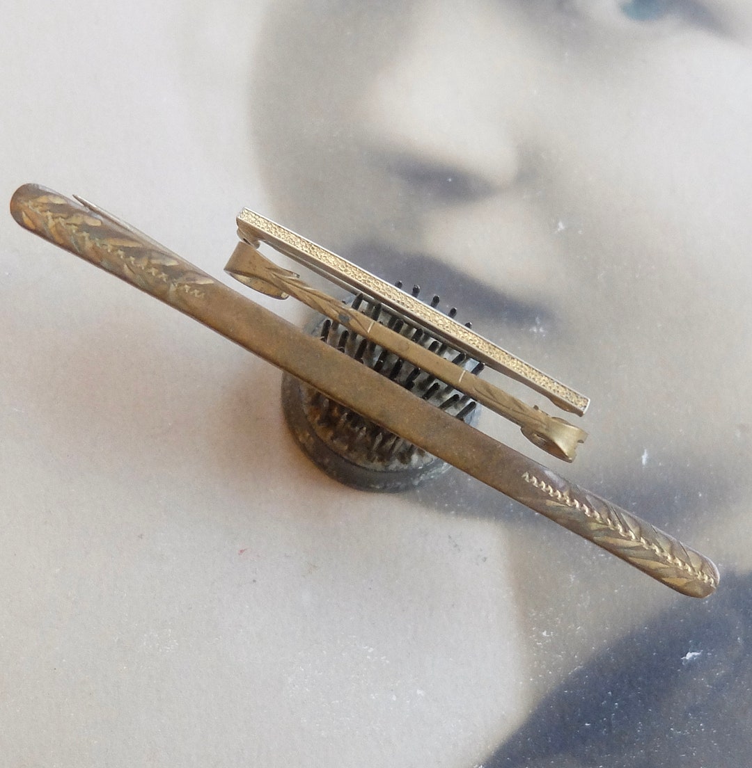 3 Vintage Victorian Bar Pins Brass - Etsy