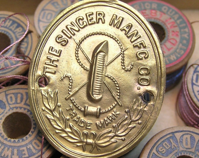 Vintage Singer Manufacturing Co. Advertising Metal Plate - Etsy