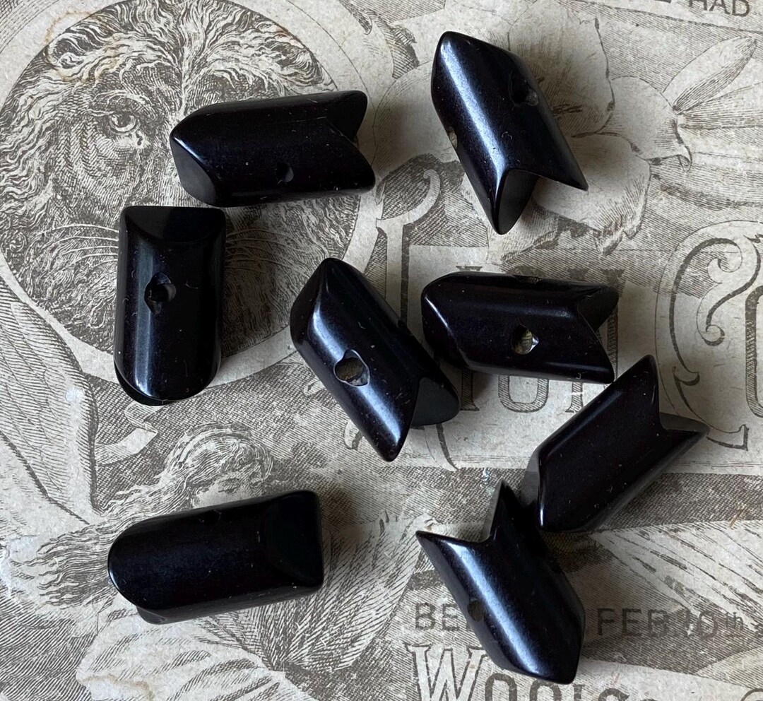 8 Vintage Arrow Shaped Bakelite Buttons Dark Brown Black Nesting - Etsy