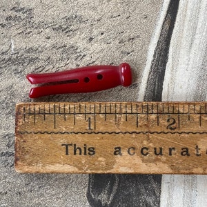 Vintage Red Bakelite Button Clothes Pin Goofie Realistic - Etsy