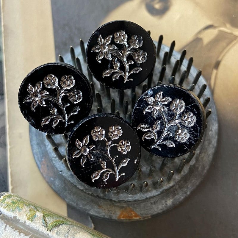 Embossed Buttons - Etsy