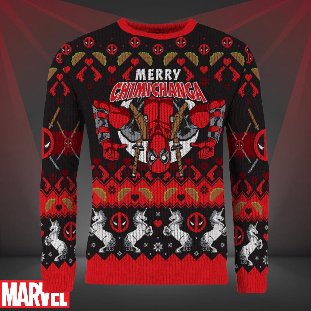Deadpool: Merry Chimichanga Christmas Jumper - Etsy