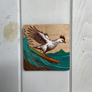 Surfing Chicken, Beach Lover, Chicken Lover, Surf Lover, Surfing Lover ...