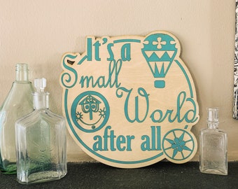 Custom Listing for Sign From YOUR Home to It's A Small World COLOR ...