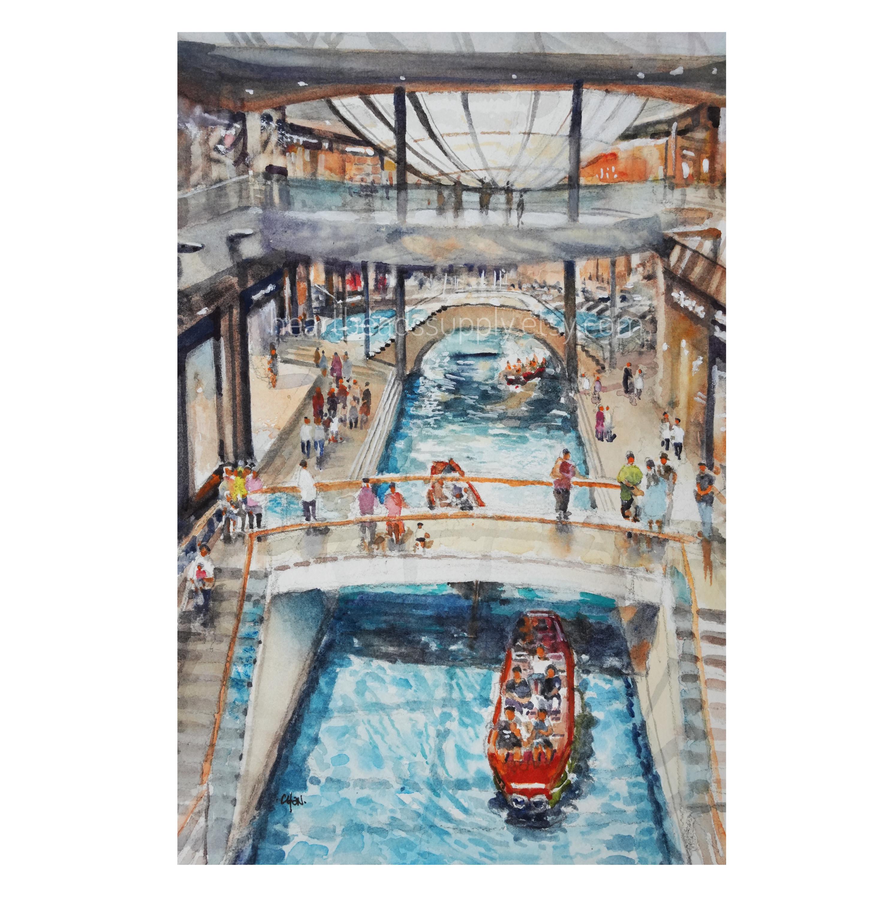 Sale Marina Bay Sands, Singapore Boat Tour Art, Not a Print ,id241230 ...