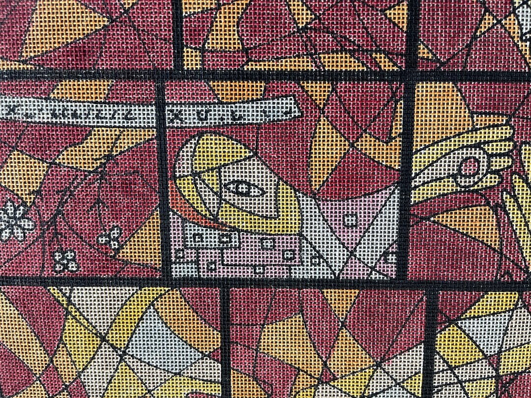 Vintage Needlepoint - Marc Chagall Stained Glass Window - Juda - New ...