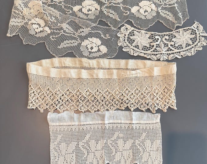 Victorian Handmade Lace Trims – Antique 1900s Estate, Lot of 4 - Etsy