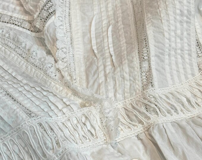 Stunning Antique Nightgown Victorian Nightgown Edwardian Nightgown ... Stunning Antique Nightgown Victorian Nightgown Edwardian Nightgown ...