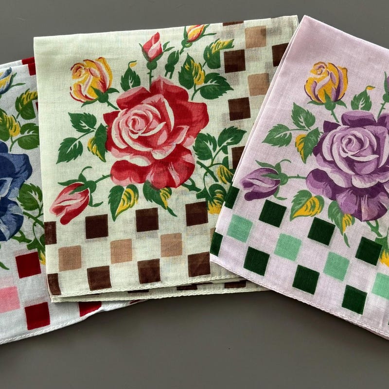 Vintage Handkerchief - Etsy