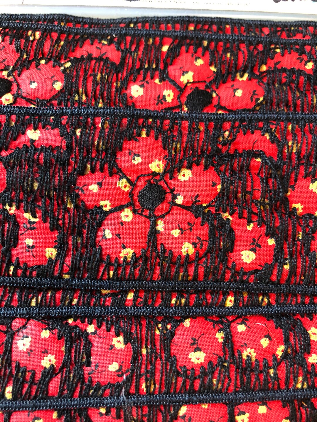 RARE Hirschberg Schutz Co - Vintage Trim Black and Red - 1950s - Made ...