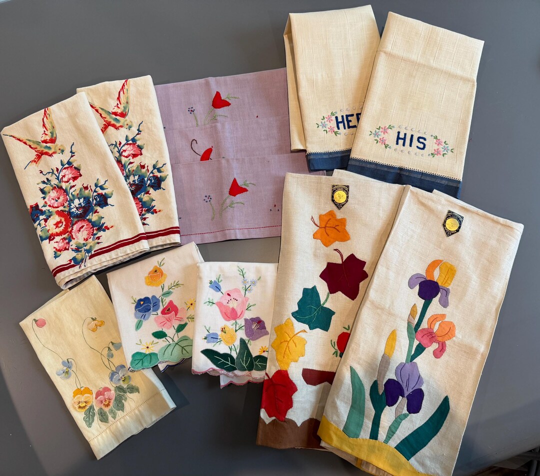 Vintage Antique Repurposing Linens - De-stash Fabrics for Repurposing ...