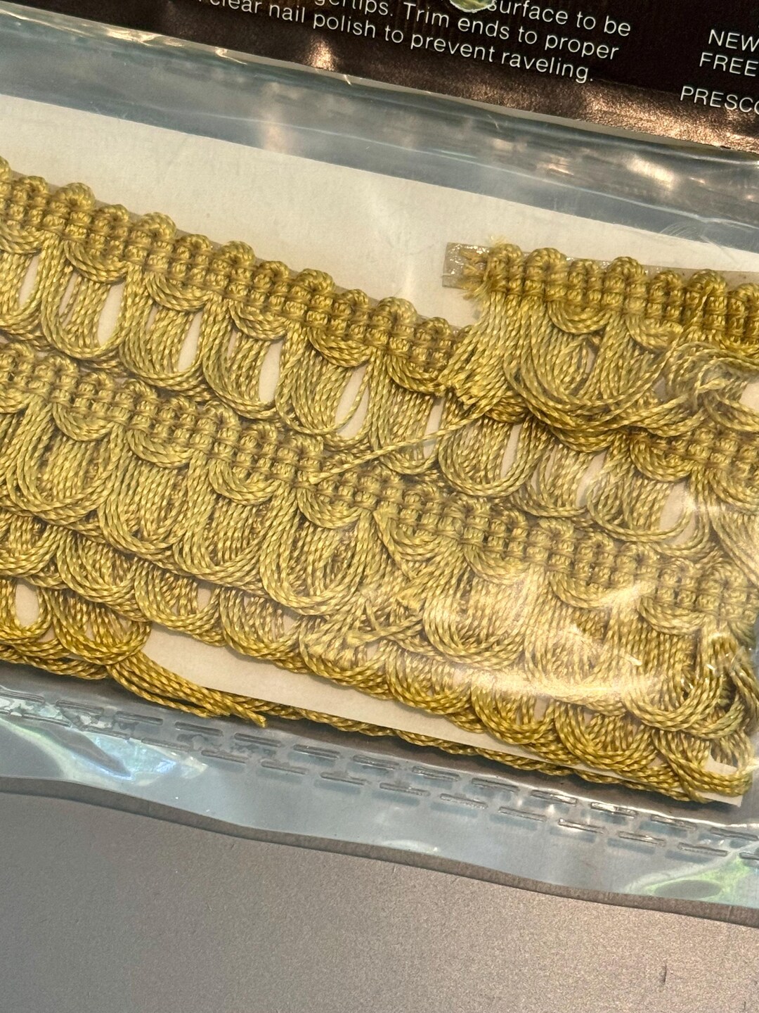 Vintage Gold Trim - Decorative Loop Fringe - Made in USA - Trim ...