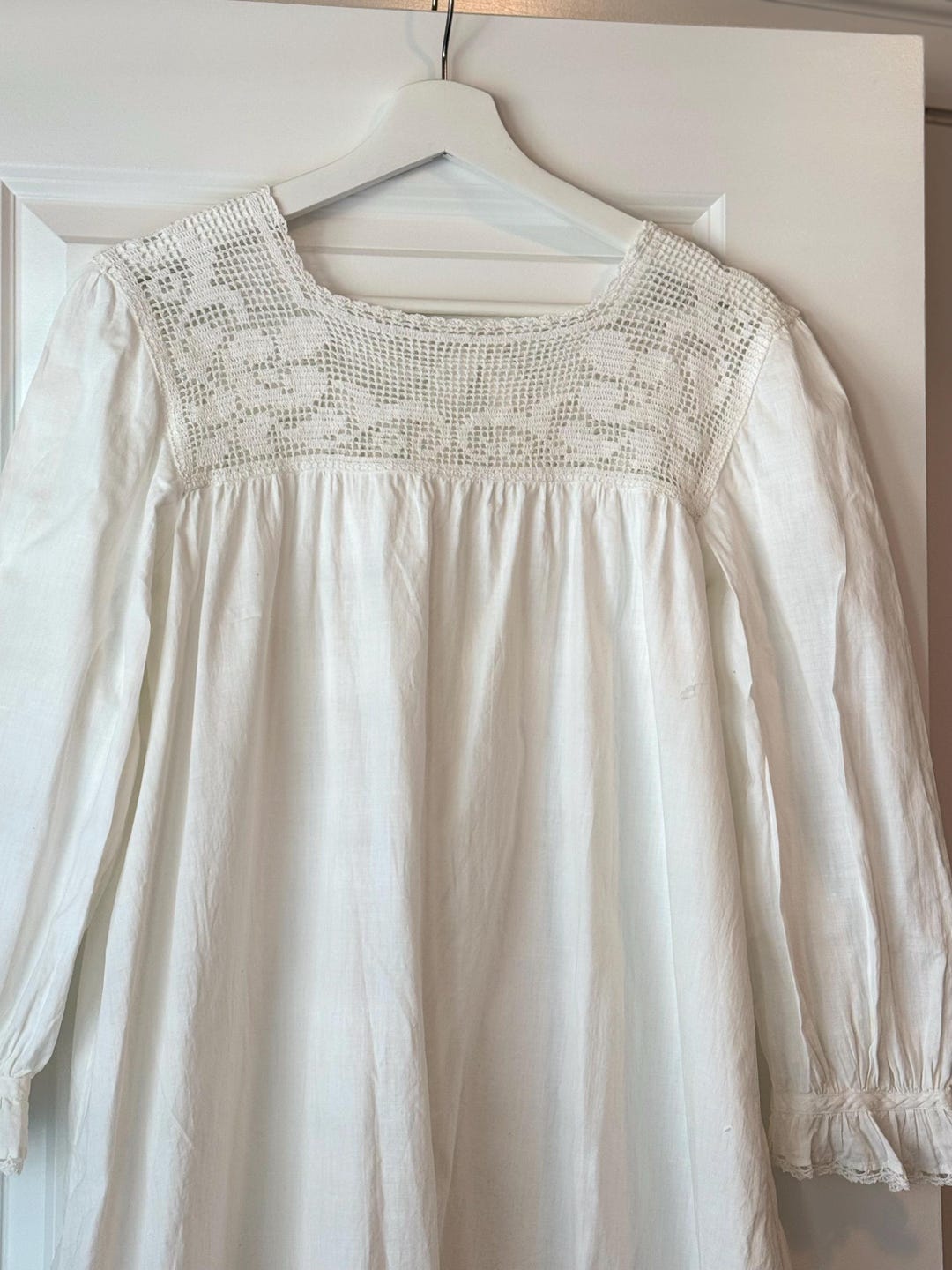 Stunning Antique Nightgown - Victorian Nightgown - Edwardian Nightgown ...