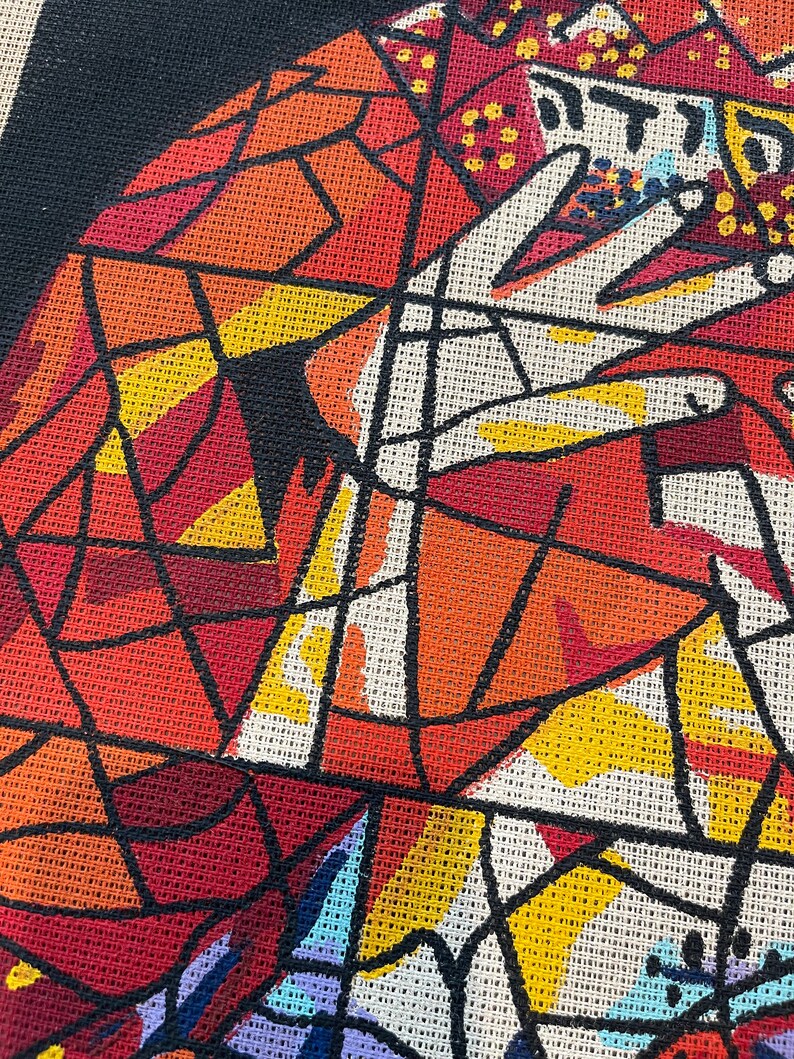 Vintage Needlepoint Marc Chagall Stained Glass Window | Etsy
