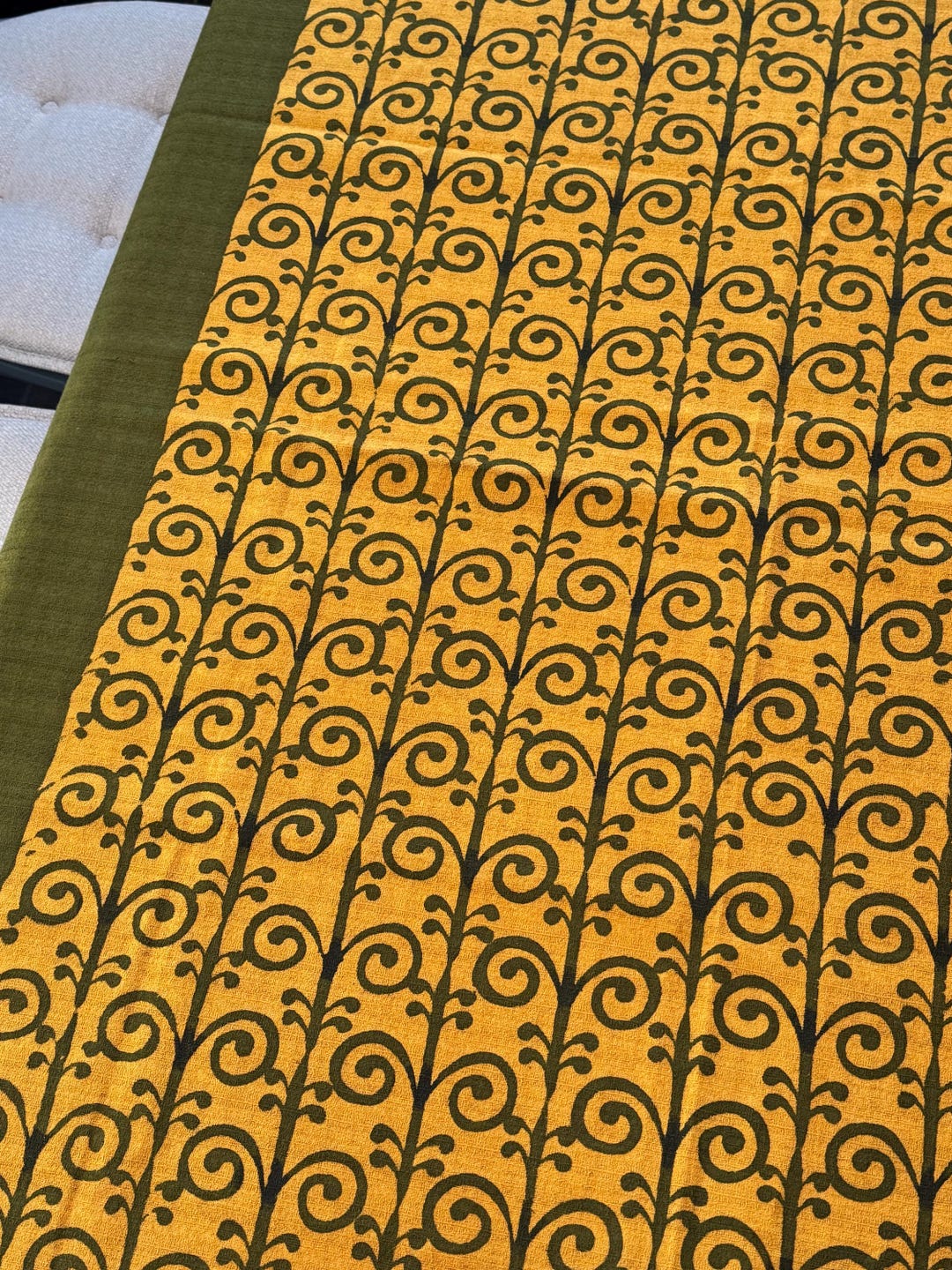 Vintage Japanese Fabric - Hand Painted Japan Textured Fabric - Japanese ...
