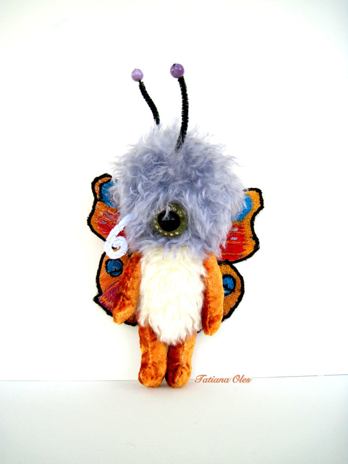 Plush Butterfly, Art Toy , Soft Art Doll, 9 Inches Tall - Etsy