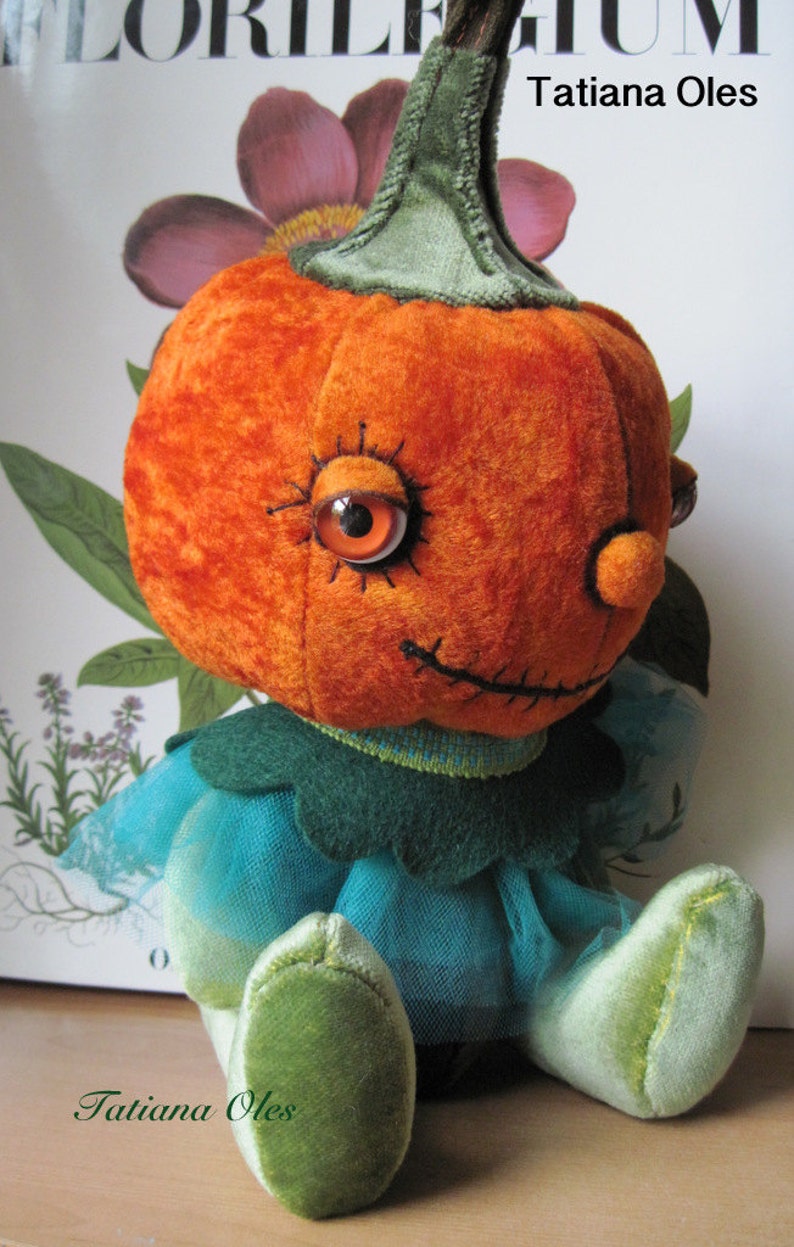 Happy Pumpkin ,plush Toy, Collectible Toy ,soft Art Doll 11 28 Cm - Etsy