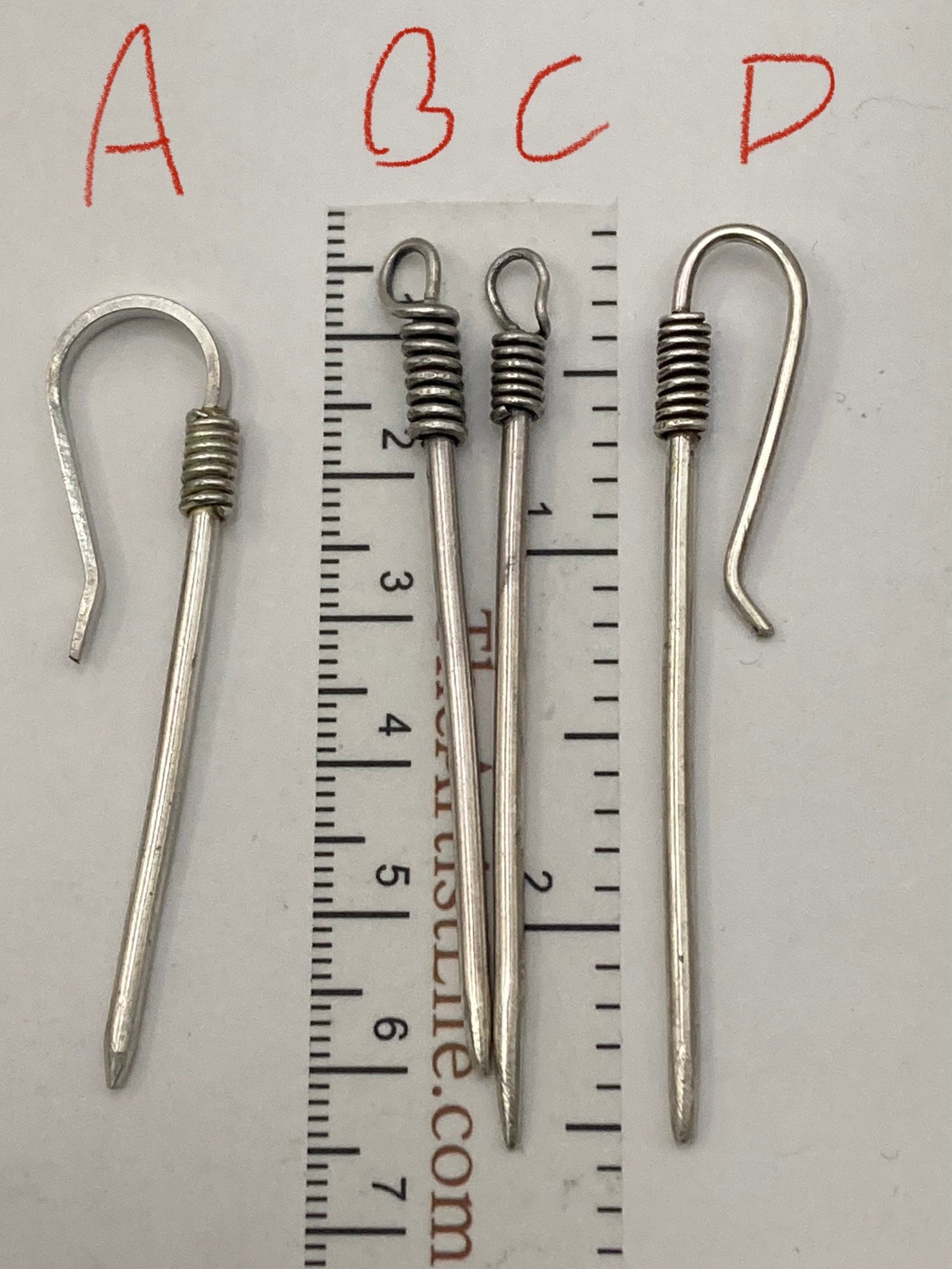 Acupuncture Acupressure Teishin Needle Silver Pendant TCM Traditional ...