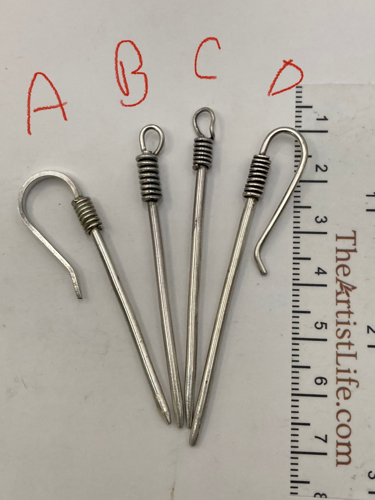 Acupuncture Acupressure Teishin Needle Silver Pendant TCM Traditional ...