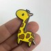 Giraffe Hard Enamel Pin Giraffe Pin, Giraffe Brooch, Giraffe Lapel Pin ...