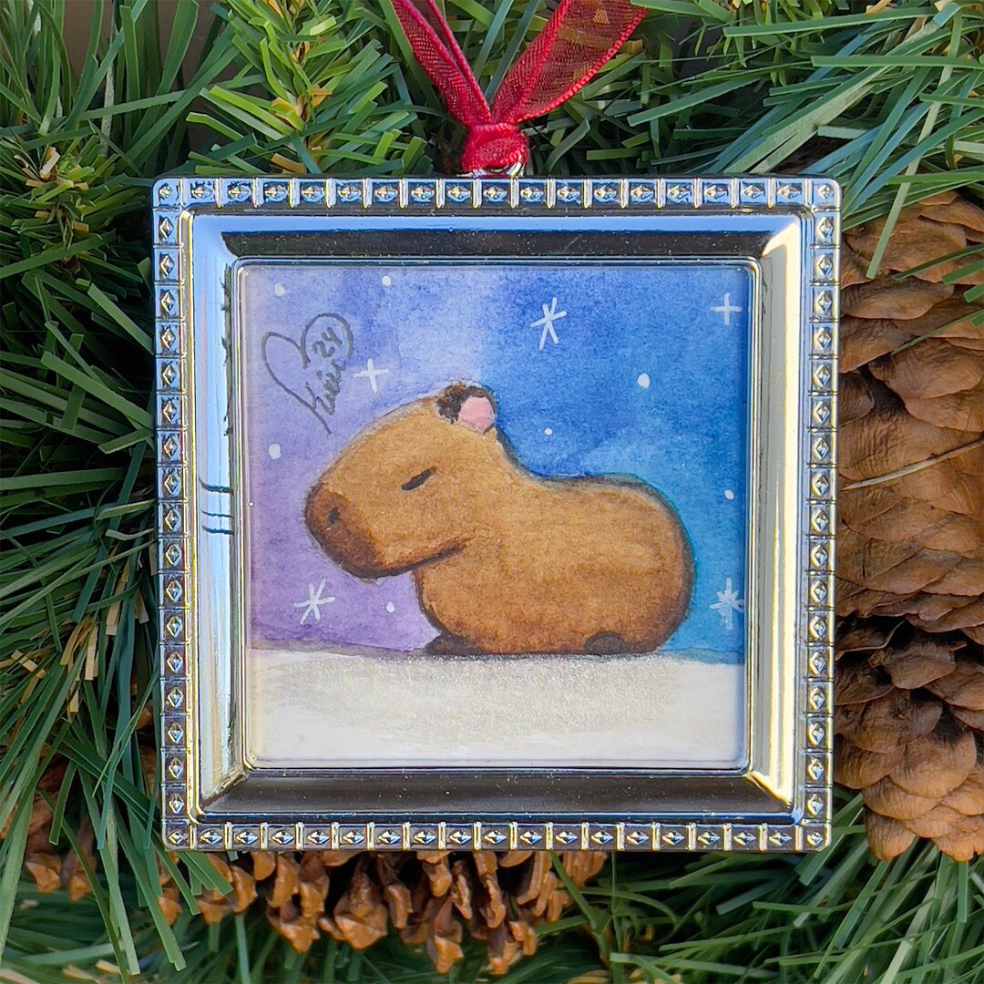 Happy Cappy 2024 Original Art Ornament - OOAK - Etsy