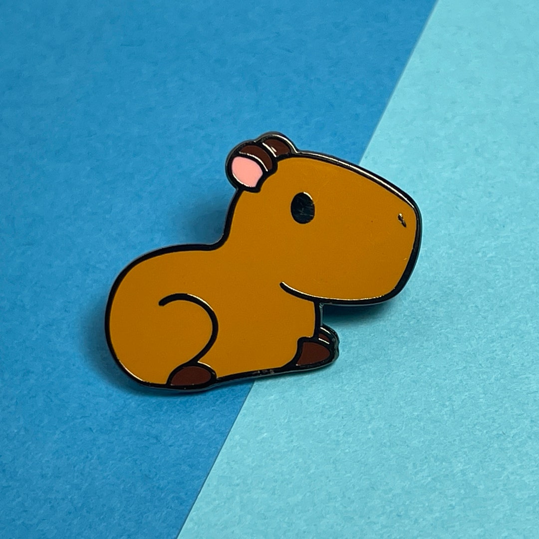 Capybara Hard Enamel Pin, Cute Capybara, Animal Pin Enamel, Capypara ...