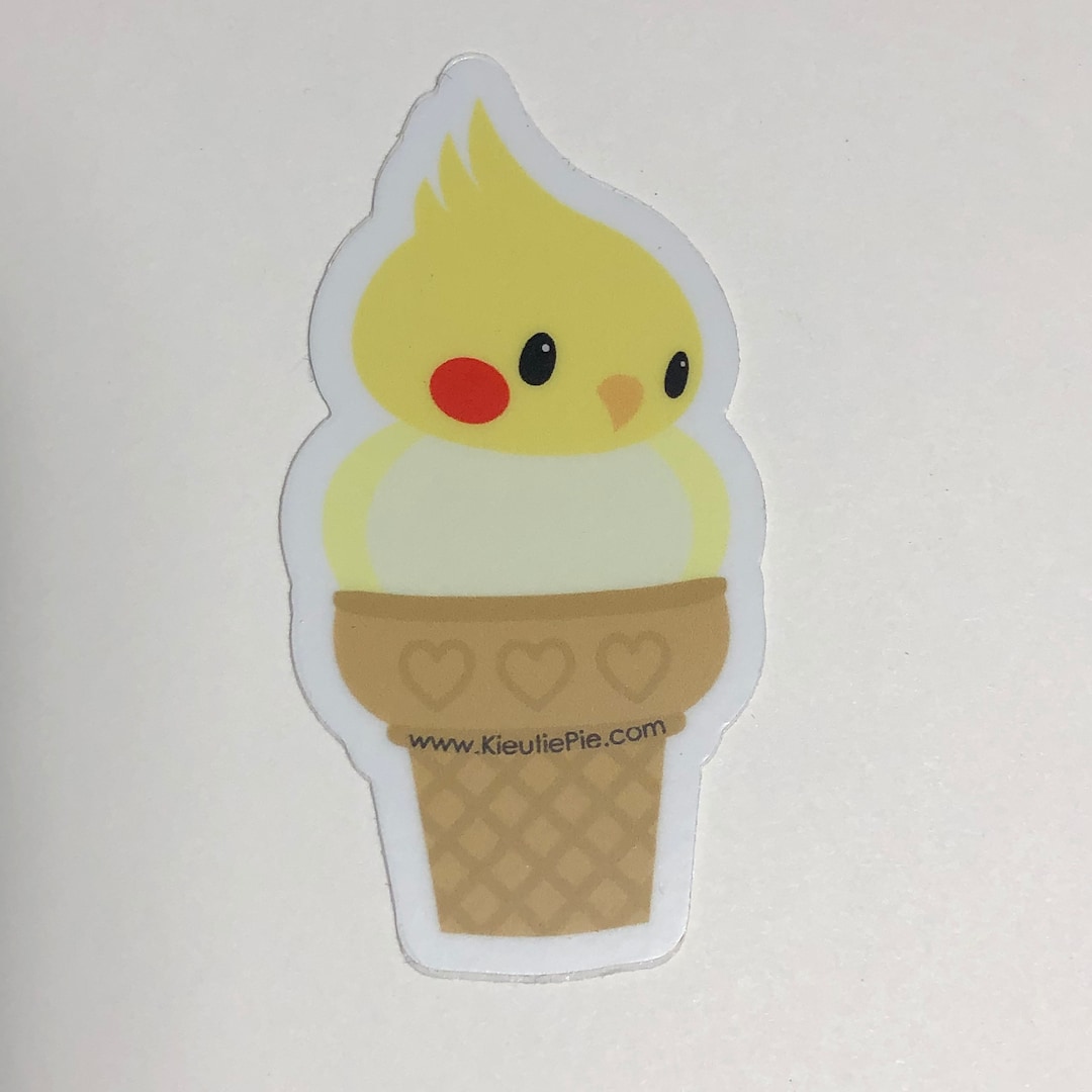 Cockatiel Cone Durable Weatherproof Die Cut Matte Vinyl Sticker - Car ...