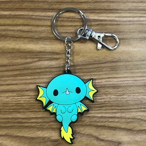 Donut Dragon Keychain - Dragon Keychain, Cute Dragon, Cartoon Dragon ...