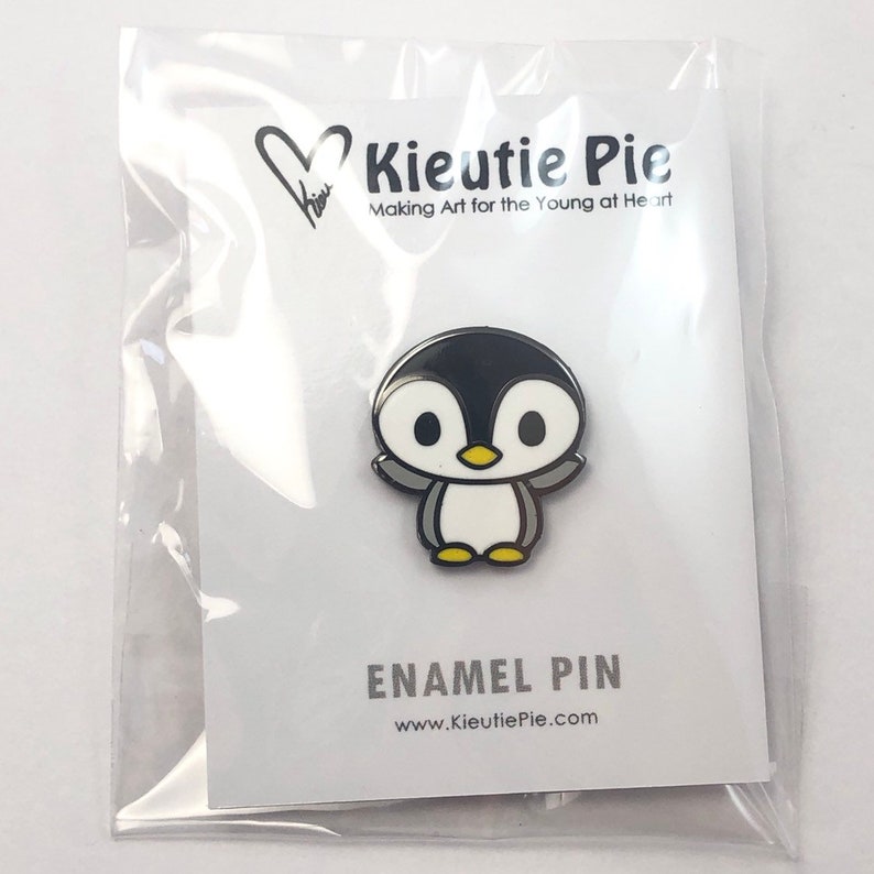 Happy Pengy Enamel Pin, Happy Penguin Pin, Chibi Penguin Pin, Cute ...
