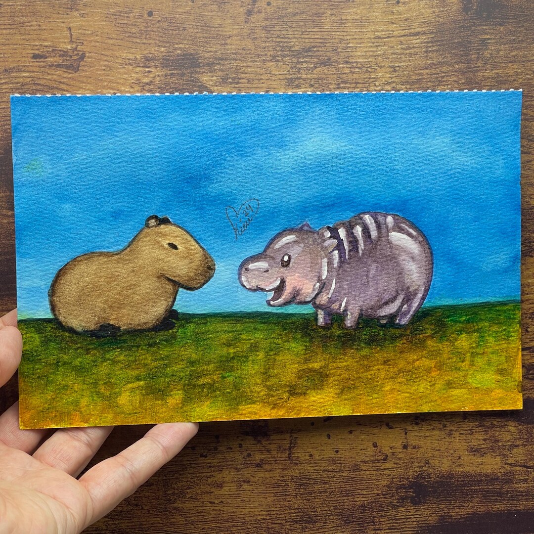 Original Watercolor Painting - “the Immovable Object Meets the ...